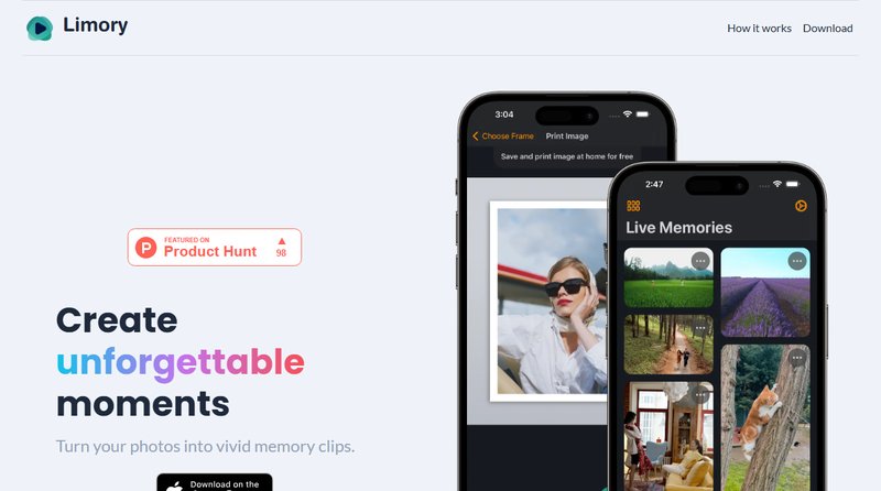 Limory是一款利用增强现实技术将照片转化为生动记忆片段的应用程序。-SOAI.IM