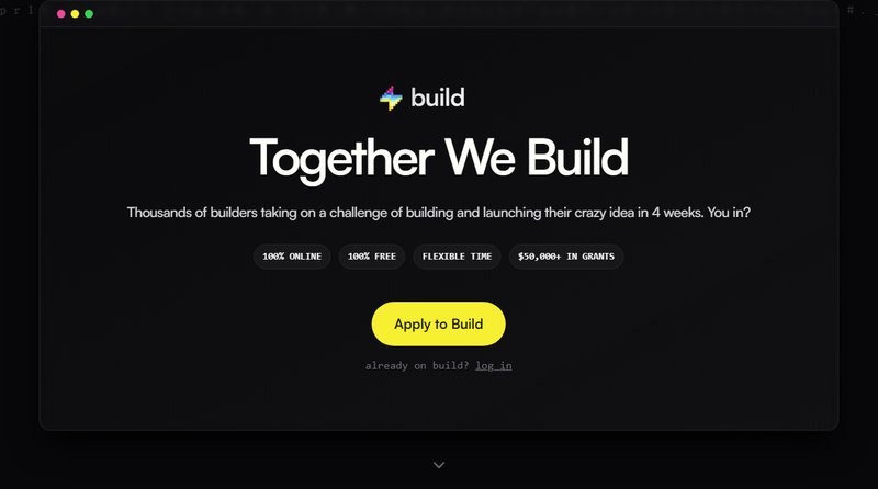 Backdrop Build 是一个为期四周的在线免费项目，旨在帮助建设者快速构建和发布他们的创意项目。-SOAI.IM