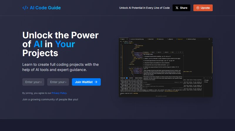 AI Code Guide 提供AI驱动的编程工具和资源，帮助开发者提升项目效率。-SOAI.IM