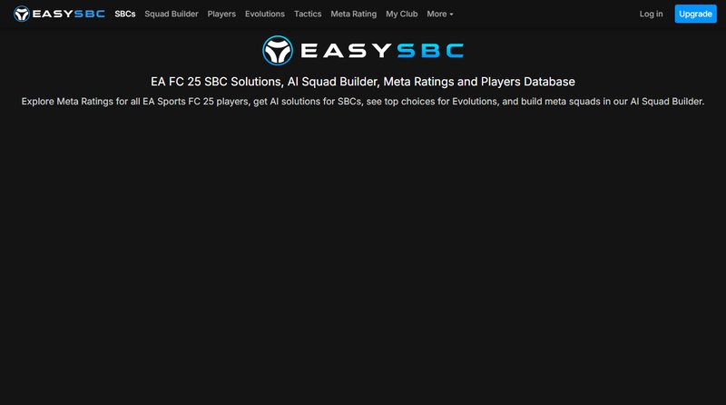 提供EA FC 25的SBC解决方案、AI阵容构建器、球员元评分和数据库服务-SOAI.IM