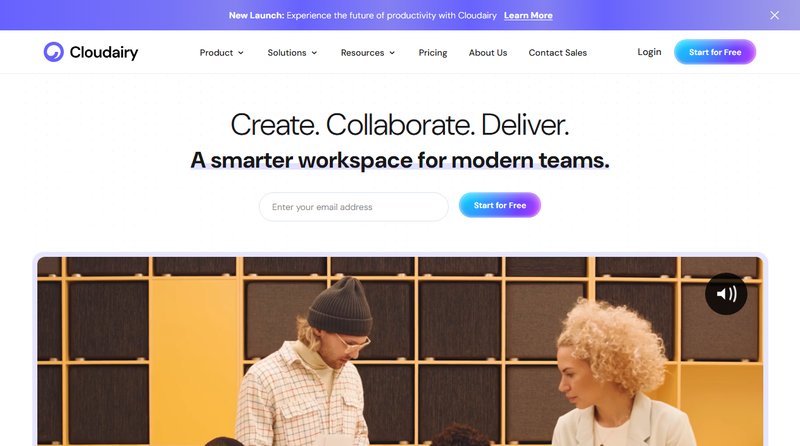 Cloudairy是一个协作工作空间平台，提供AI驱动的图表制作、项目管理、实时协作和数据可视化工具，旨在提升团队生产力和创造力。-SOAI.IM