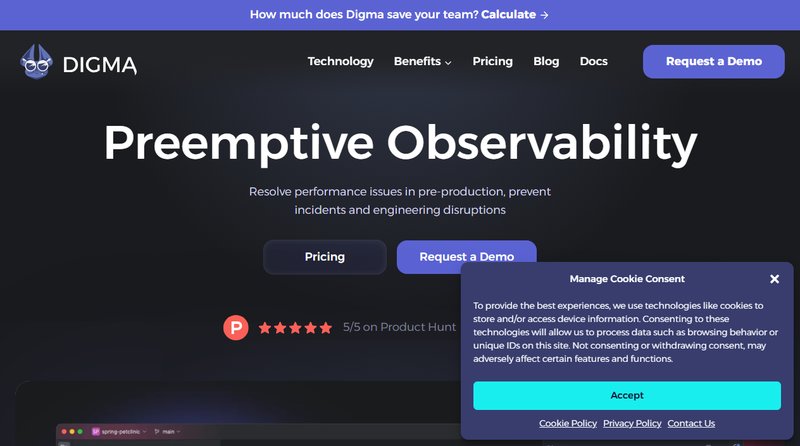 Digma提供预知性可观测性分析，帮助开发团队在预生产阶段解决性能问题，防止工程中断。-SOAI.IM