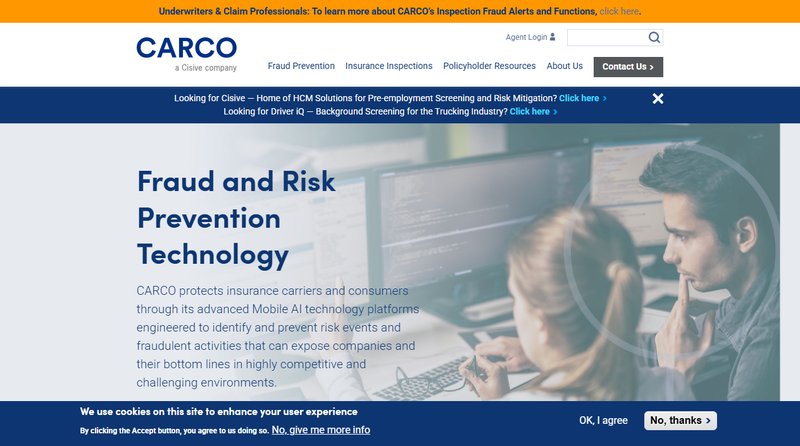 CARCO Group提供先进的移动AI技术平台，用于识别和预防风险事件和欺诈活动，保护保险公司和消费者。-SOAI.IM