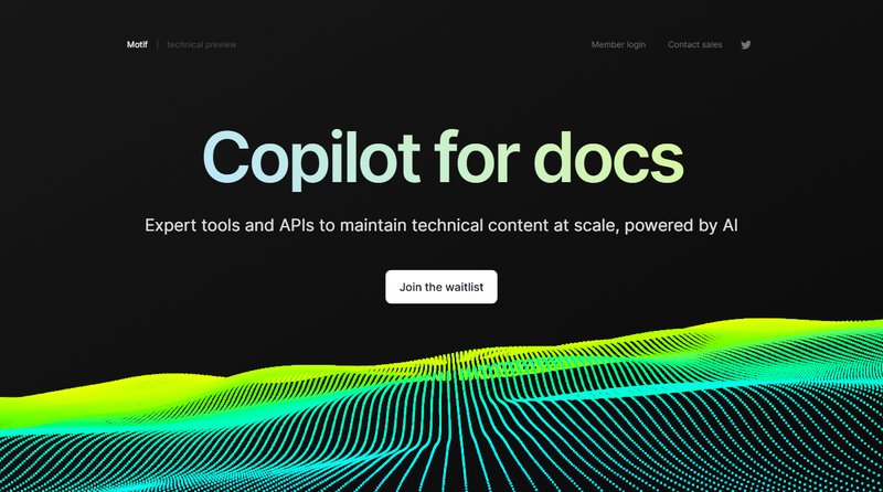 Motif 是一个基于 AI 的技术文档维护平台，提供专家工具和 API。-SOAI.IM