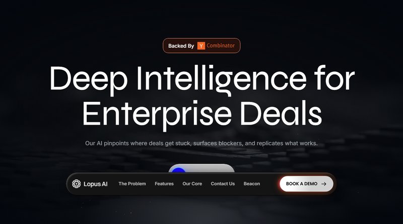 Lopus AI 是一个基于深度智能的企业交易解决方案，通过AI技术帮助企业识别交易中的障碍，优化交易流程，并复制成功的交易策略。-SOAI.IM