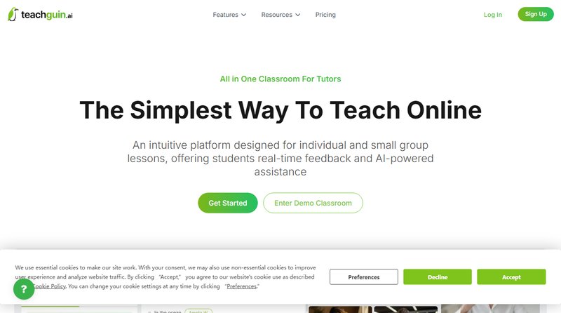 Teachguin是一个专为导师设计的在线教学平台，提供实时反馈和AI辅助功能。-SOAI.IM