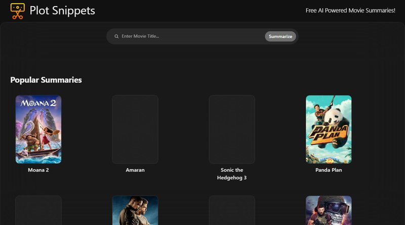 提供免费AI驱动的电影摘要服务-SOAI.IM