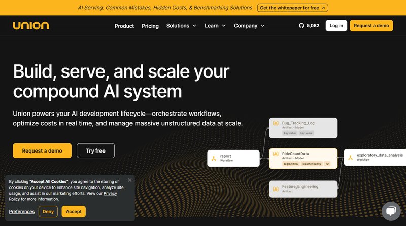 Union.ai 是一个专注于构建、服务和扩展复合AI系统的平台，提供AI开发全生命周期的支持。-SOAI.IM