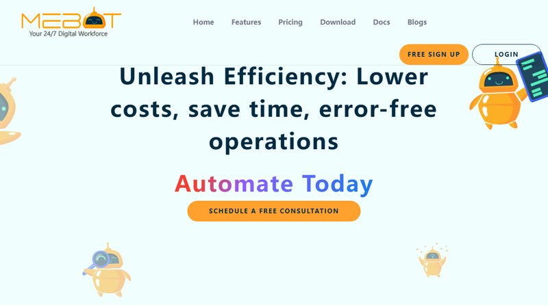 takemebot 是一款自动化机器人工具，旨在通过降低运营成本、提高生产力和准确性来优化业务流程。-SOAI.IM