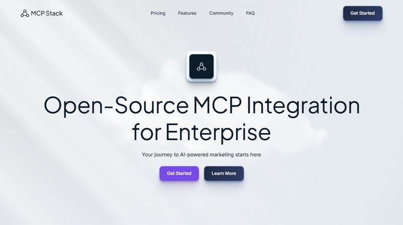 MCP Stack是一个开源的企业级MCP集成平台，提供AI驱动的营销解决方案，包括透明的定价、无缝集成和实时数据分析。-SOAI.IM