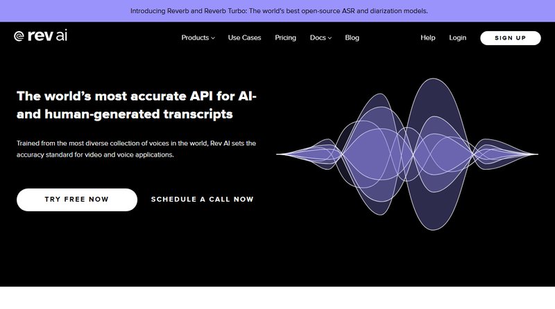 Rev AI 提供最准确的语音转文本API，支持多种语言和实时转录，并提供人类转录服务。-SOAI.IM