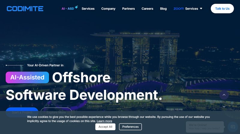 Codimite是一家提供AI辅助离岸软件开发服务的公司，专注于企业级应用开发和云迁移服务。-SOAI.IM