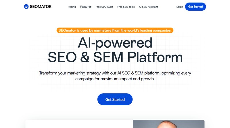 SEOmator是一个AI驱动的SEO和SEM平台，提供全面的SEO工具套件，帮助优化营销策略，提升搜索引擎排名和流量。-SOAI.IM