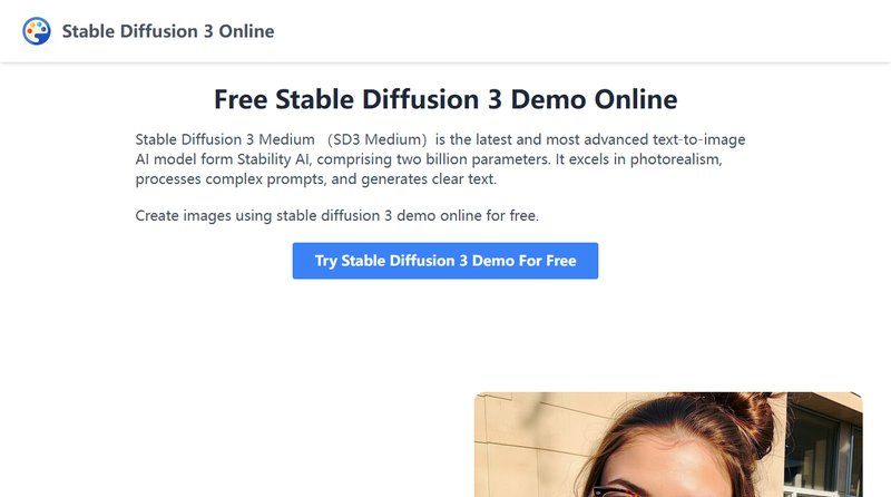 Stable Diffusion 3 Medium 是一个先进的文本生成图像AI模型，提供高质量的图像生成服务。-SOAI.IM
