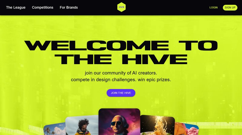 Hive3是全球首个竞争性AI联盟，为AI创作者提供设计挑战和奖励。-SOAI.IM