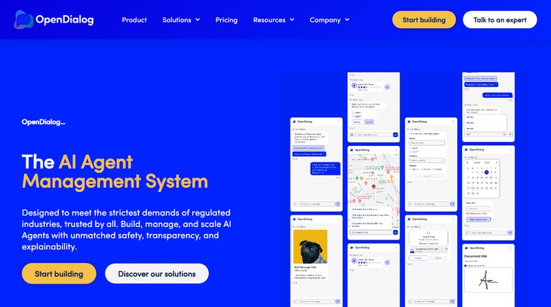 OpenDialog是一个AI代理管理系统，专为满足受监管行业的严格需求而设计，提供安全、透明和可解释的AI代理构建、管理和扩展服务。-SOAI.IM