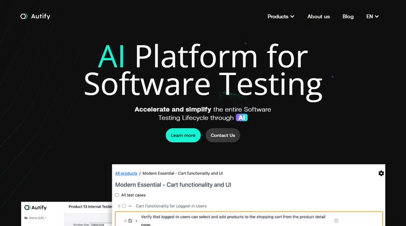 Autify是一个AI驱动的软件测试平台，旨在通过自动化测试提高开发效率和质量。-SOAI.IM