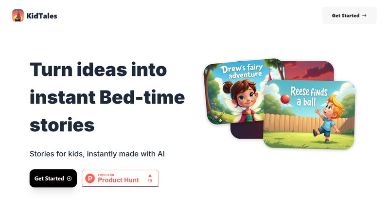 KidTales是一个利用AI技术为儿童即时生成睡前故事的平台。-SOAI.IM