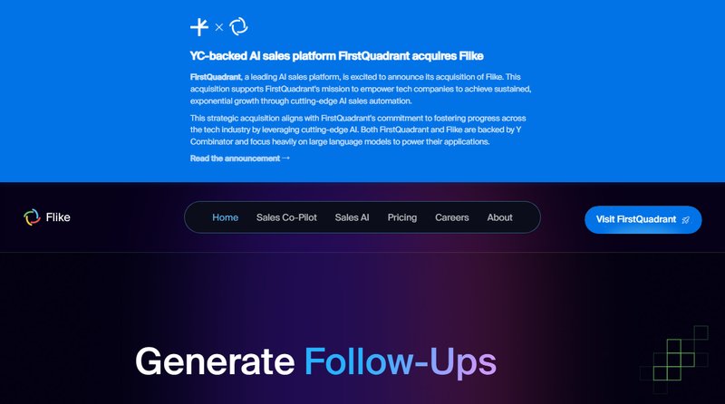 Flike是一个AI销售助手，帮助销售团队提高效率和生产力。-SOAI.IM