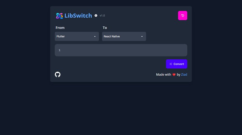 LibSwitch是一个开源工具，用于在不同库和框架之间转换代码，利用AI技术提高转换效率。-SOAI.IM