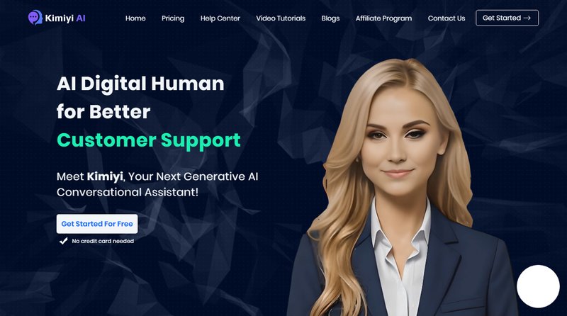 Kimiya 提供基于生成式 AI 的对话数字人服务，帮助企业提升客户支持体验。-SOAI.IM