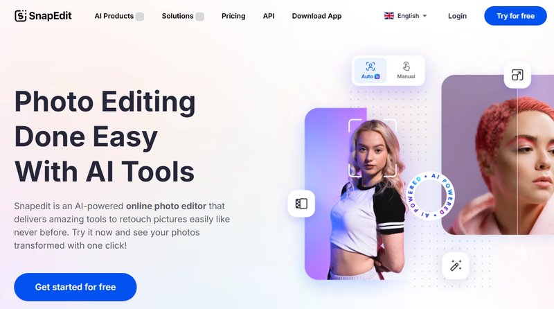 SnapEdit是一款AI驱动的在线照片编辑器，提供多种强大的照片编辑工具，帮助用户轻松美化照片。-SOAI.IM