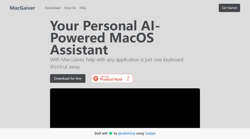 MacGaiver是一款AI驱动的MacOS助手，提供即时帮助和上下文回答。-SOAI.IM