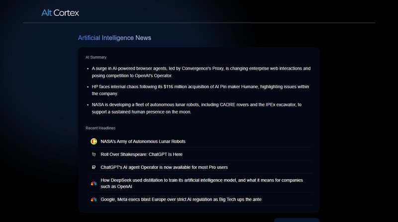 Alt Cortex 提供人工智能新闻、科技新闻和创业新闻的摘要和深度报道。-SOAI.IM
