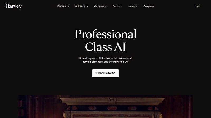 Harvey是一款专为法律行业和专业人士设计的AI助手，提供领域特定的智能服务，包括法律研究、文档管理和工作流程优化。-SOAI.IM