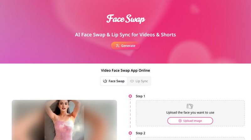 MyFaceSwap 是一个免费的在线AI换脸工具，支持视频和短片的换脸及唇形同步功能。-SOAI.IM