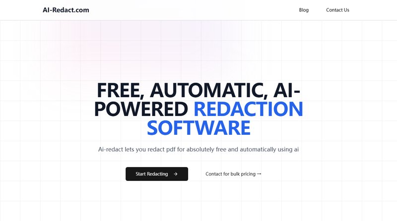 AI-Redact 提供免费的、自动化的、基于AI的PDF文件脱敏服务。-SOAI.IM