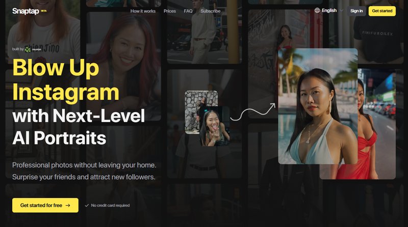 Snaptap是一款AI驱动的家庭摄影工具，帮助用户在家中生成专业级Instagram照片。-SOAI.IM