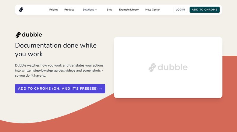 Dubble 是一款自动生成步骤指南和截图的工具，帮助用户轻松创建和维护文档。-SOAI.IM
