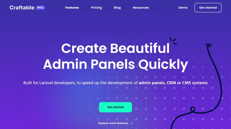 Craftable PRO 是一个专为 Laravel 开发者设计的 CRUD 生成器，旨在加速管理面板、CRM 或 CMS 系统的开发。-SOAI.IM