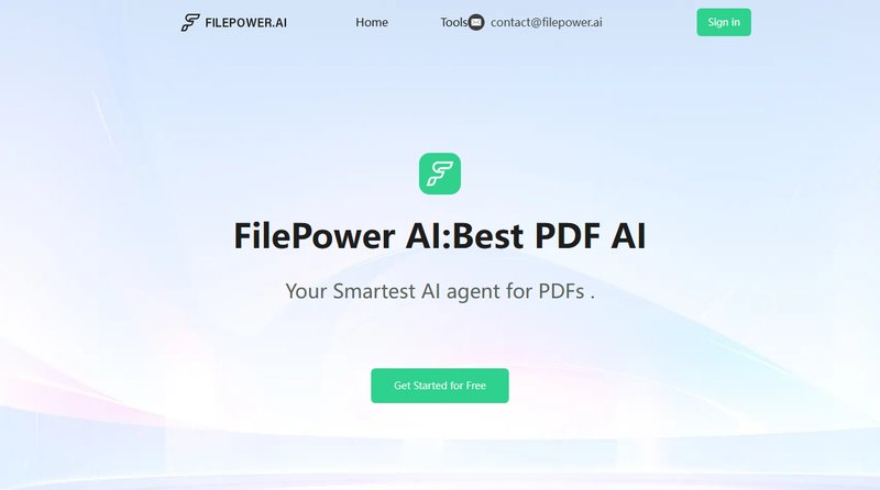 FilePower AI 是一款智能PDF处理工具，提供聊天、总结、翻译和文档管理等功能。-SOAI.IM