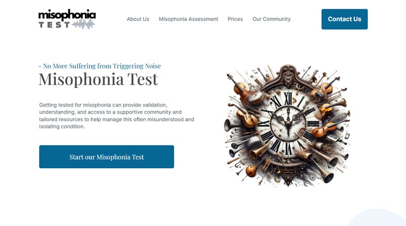 提供在线Misophonia测试，帮助用户了解和管理对声音的敏感性。-SOAI.IM