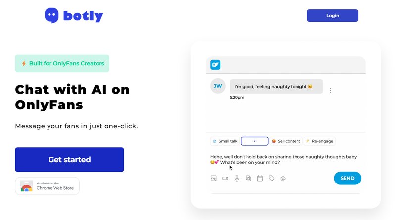 Botly是一款专为OnlyFans创作者设计的AI聊天机器人，旨在提升与粉丝的互动质量和效率。-SOAI.IM