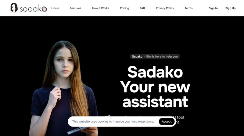 Sadako是一款AI驱动的写作助手工具，提供内容生成、重写、SEO优化等功能，支持多语言和自定义模板。-SOAI.IM