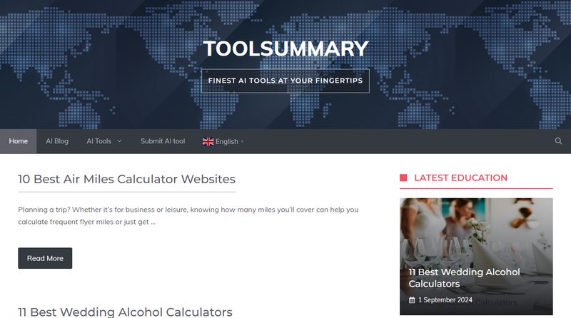 Toolsummary 提供多种AI工具，帮助用户简化任务、提高生产力和优化数字工作流程。-SOAI.IM