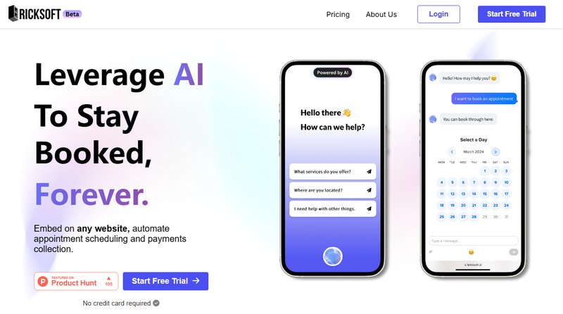 Bricksoft通过AI技术帮助线下业务实现数字化，提供预约安排、支付处理、客户分析等服务。-SOAI.IM