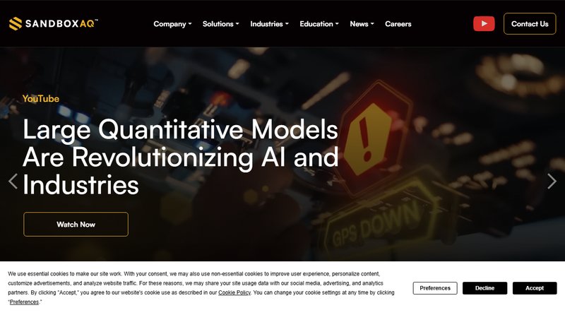 SandboxAQ致力于通过AI和先进计算技术解决全球性挑战，提供创新的解决方案。-SOAI.IM