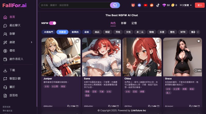 提供NSFW角色AI聊天服务-SOAI.IM