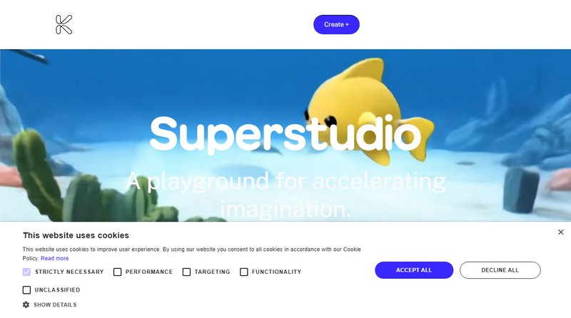 Kaiber的Superstudio是一个加速想象力的创意平台，提供视频和图像的生成与编辑功能。-SOAI.IM
