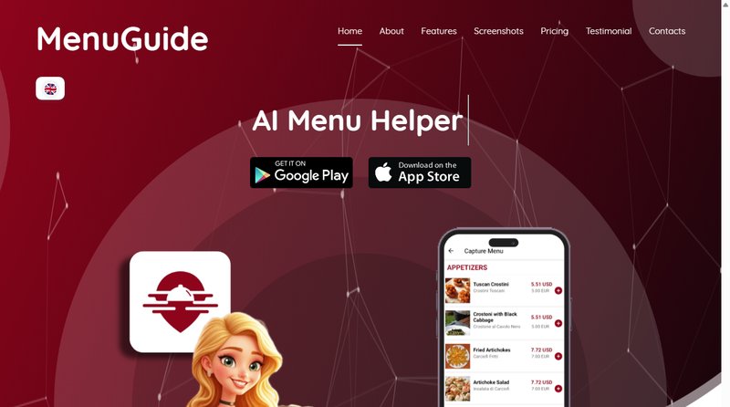 MenuGuide是一款AI菜单翻译应用，帮助用户跨越语言障碍，轻松理解任何菜单。-SOAI.IM