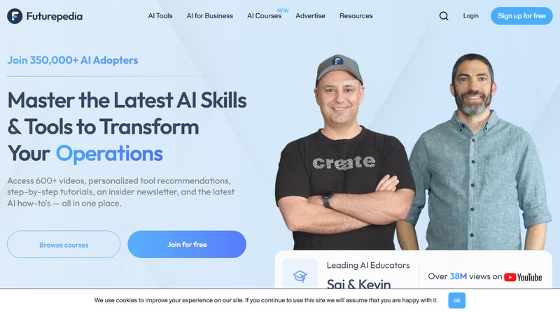 Futurepedia是一个领先的AI资源平台，致力于帮助各行业专业人士利用AI技术进行创新和增长。-SOAI.IM