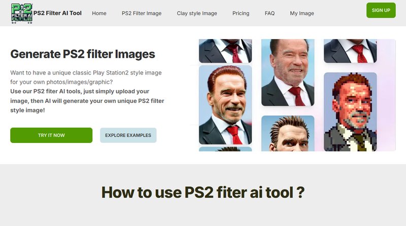 PS2 Filter AI Tool 是一款能够将普通图片转换为经典PlayStation 2风格图像的工具。-SOAI.IM