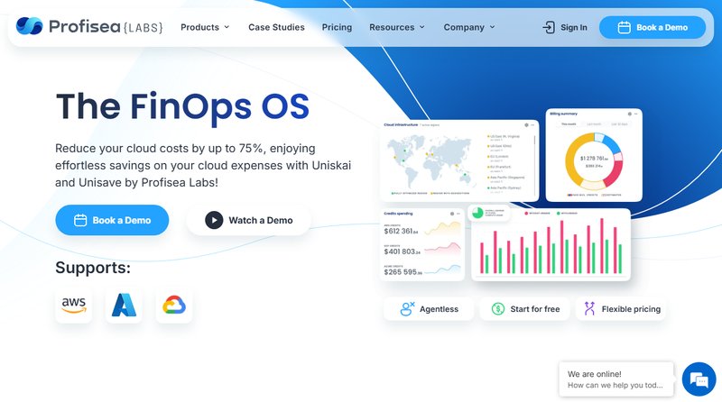 Profisea Labs提供基于AI的云成本优化平台，帮助企业降低云成本并提高效率。-SOAI.IM