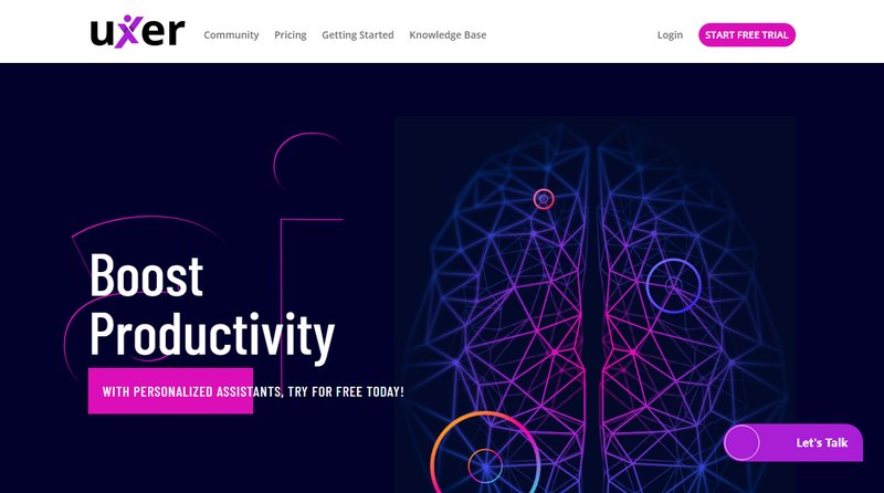 Uxer是一款个性化AI自动化助手，旨在通过自动化任务提高生产力，支持跨平台操作，并具备智能学习能力。-SOAI.IM