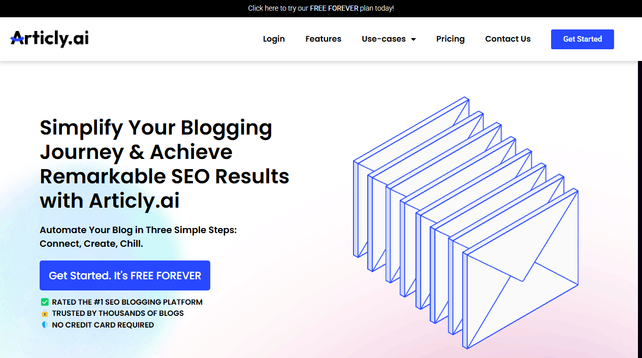 Articly.ai 是一个自动化博客平台，通过AI技术帮助用户简化博客管理，提升SEO效果。-SOAI.IM