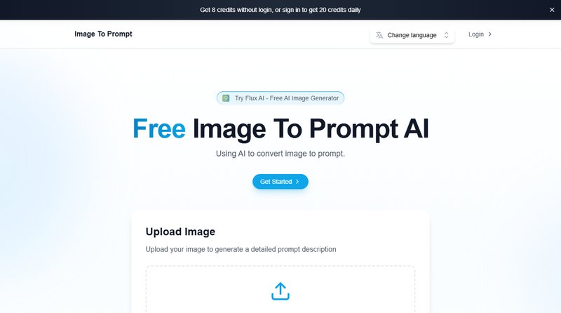 Image to Prompt AI 是一个利用人工智能技术将图像转换为详细文本描述的工具，适用于内容分析、SEO优化等多种场景。-SOAI.IM
